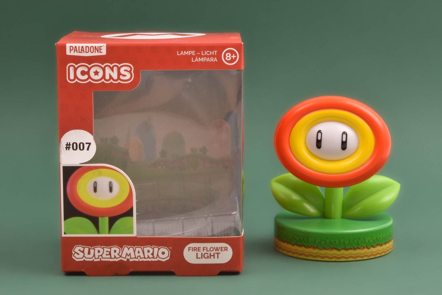 NATTLAMPA PALADONE ICONS SUPER MARIO FIRE FLOWER LIGHT #007 I ORIG KART ...